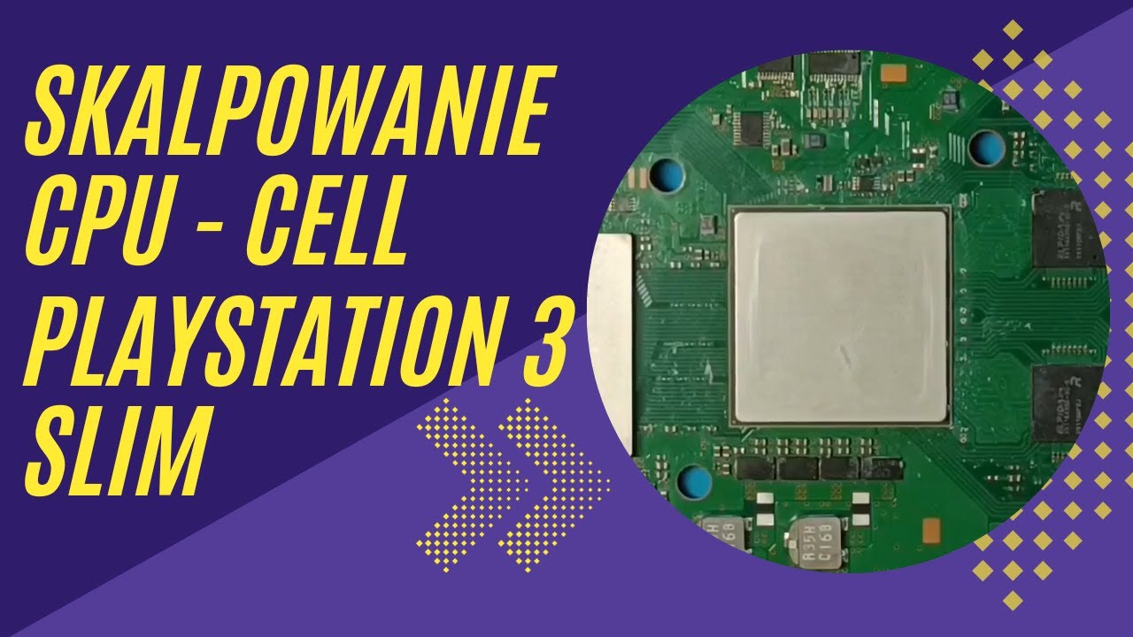 Skalpowanie procesora CELL PS3 - wymiana pasty - YouTube