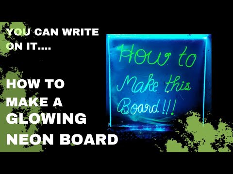 How to Make a LED Neon Writing Board.....|very very easy|@sharpdiy7515 ...