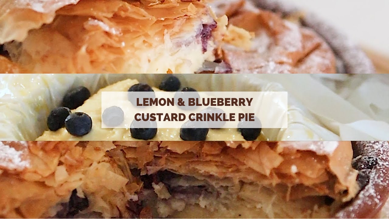 Make this lemon and blueberry custard crinkle pie this weekend ...