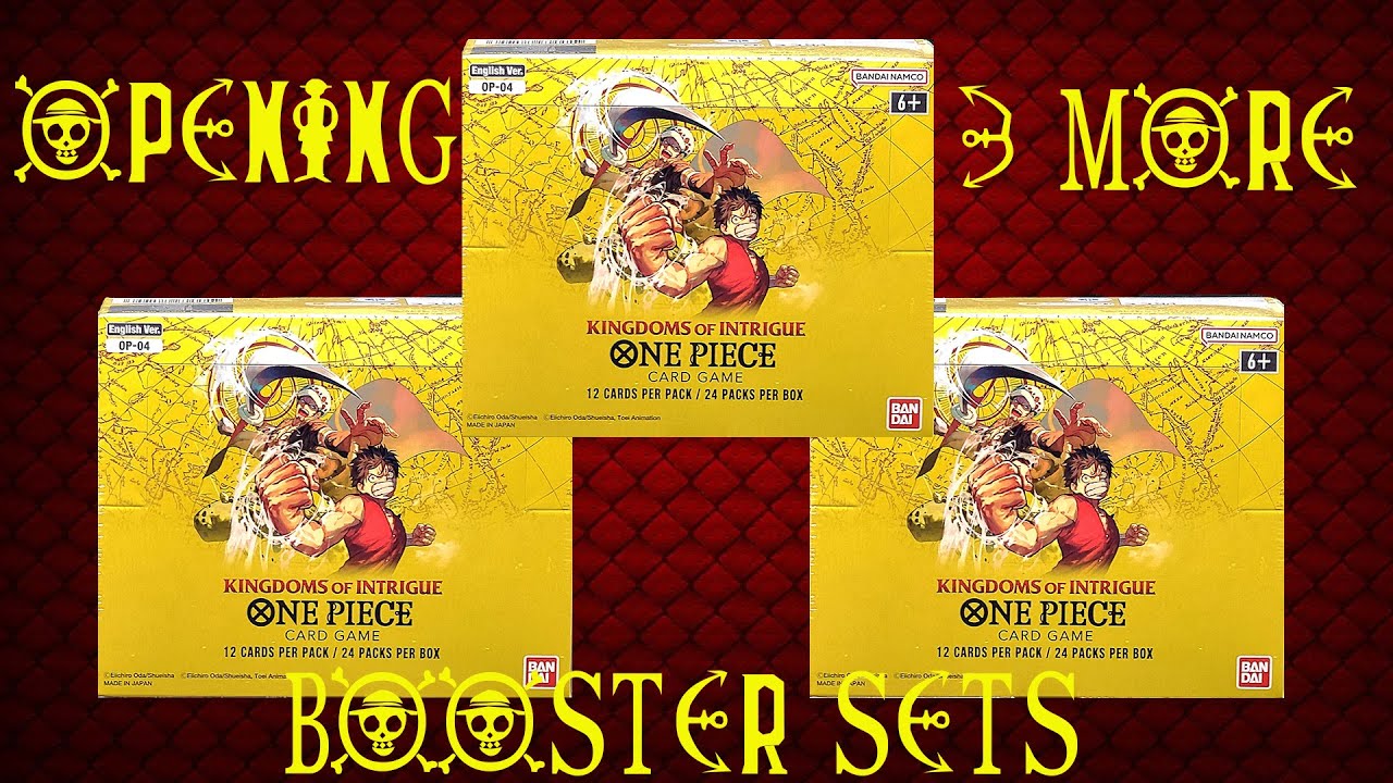 Opening 3 Booster Boxes Of One Piece OP-04 Kingdoms of Intrigue - YouTube