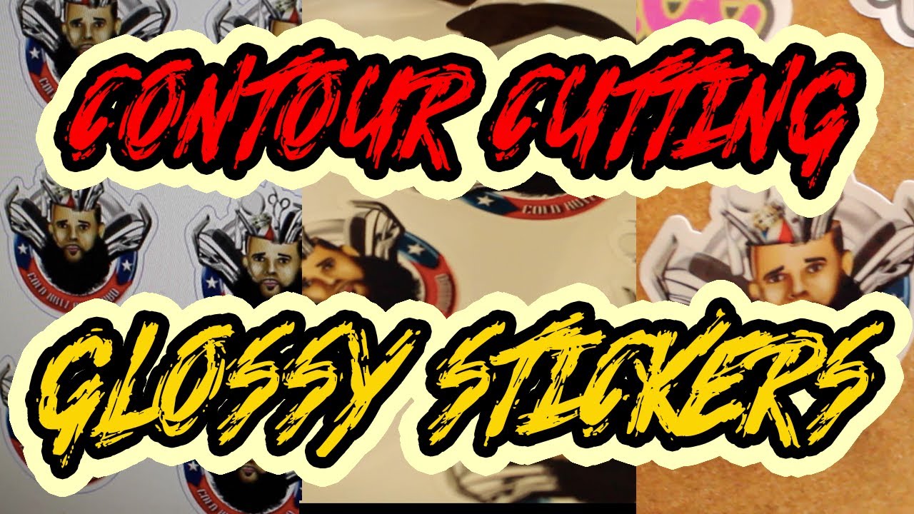 Contour Cutting Glossy Sticker Paper - YouTube