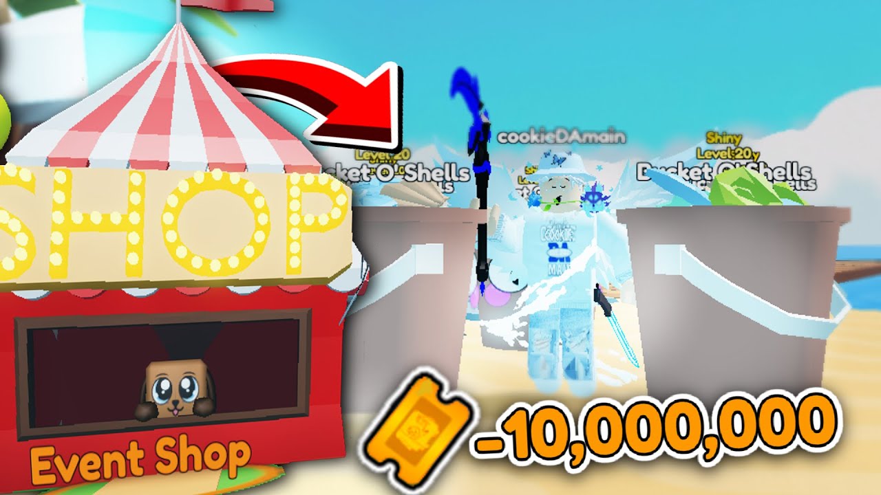😱I Spent $10,000,000 For A FULL Team Of SHINY Bucket O' Shells! (Roblox ...