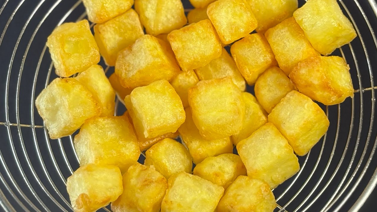 Mini crispy fun square potatoes. Super quick crispy potato recipe ...