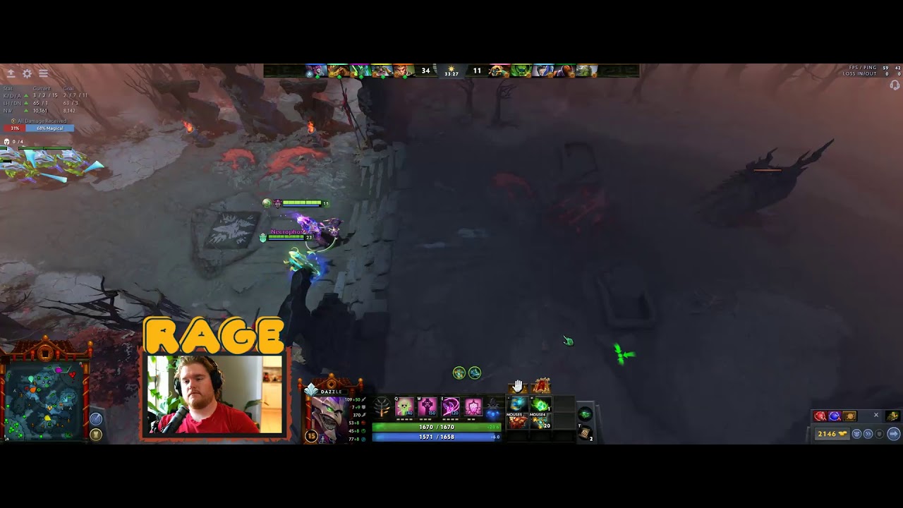 1.6K MMR pos 5 grinding ranked | Dota 2 | Watch Rage Play - YouTube