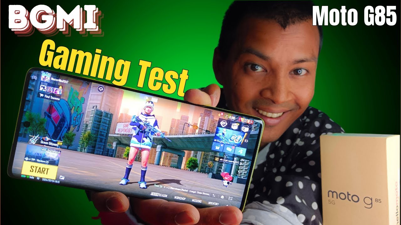 MOTO G85 INTENSE BGMI TEST 🥶 | MOTO G85 5G INTENSE PUBG TEST | MOTO G85 ...