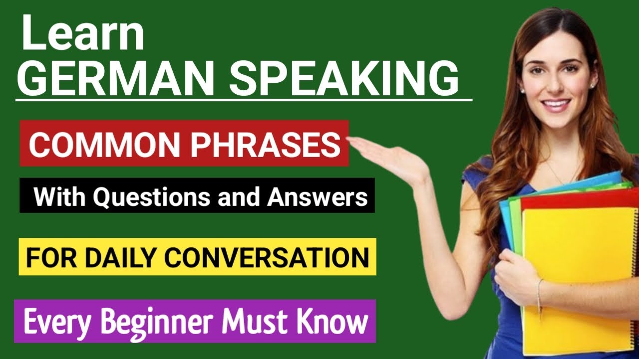 Most Common Questions Answers in German | Basic German Phrases for ...