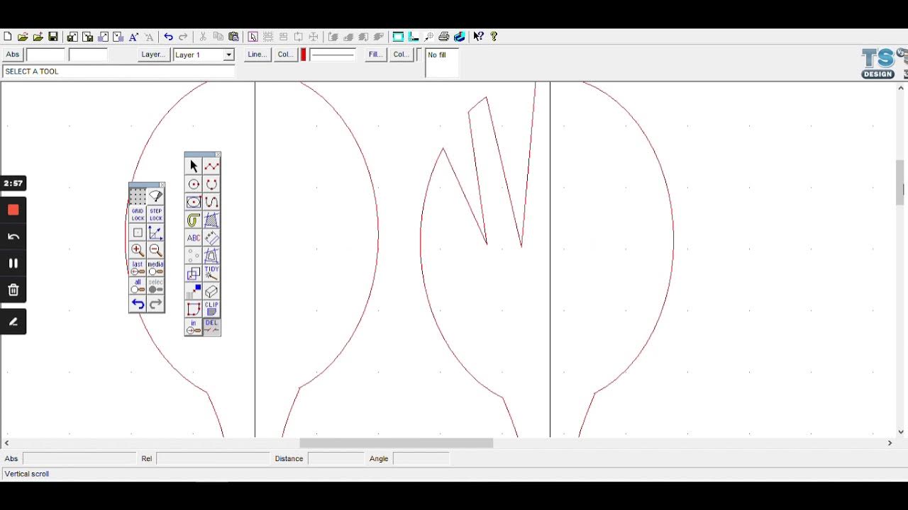 2D CAD work: Techsoft Design V3: Cutlery project: Part 2 - YouTube