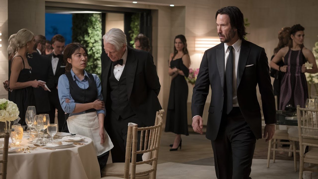 At his party, Keanu Reeves sees his housekeeper being humiliated by a ...
