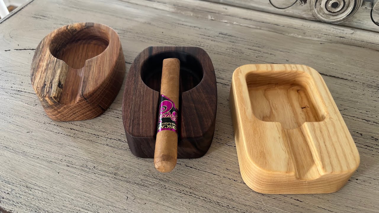 Cigar Ashtray Build - Trying 3 Mini Designs - YouTube