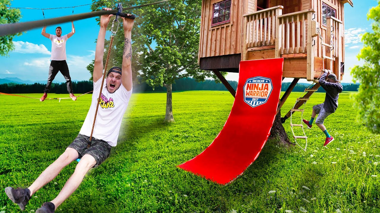 TREE HOUSE OBSTACLE COURSE CHALLENGE! - YouTube