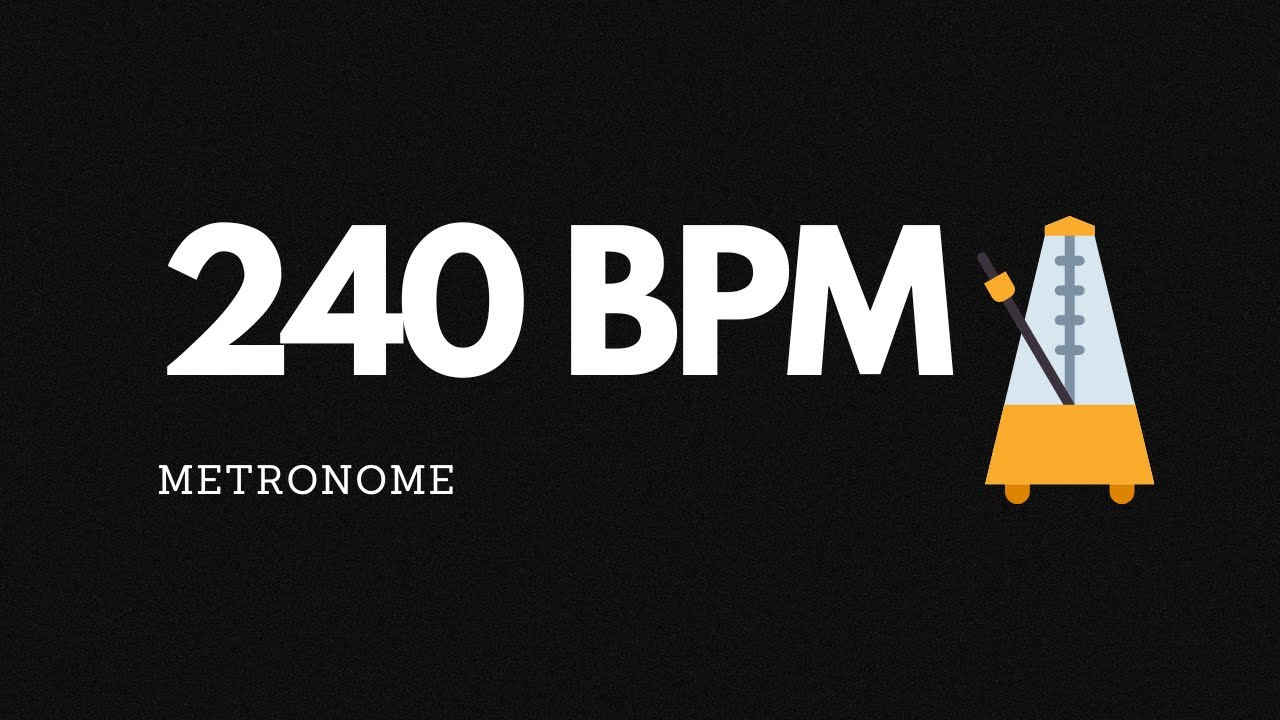 240 BPM Metronome - YouTube