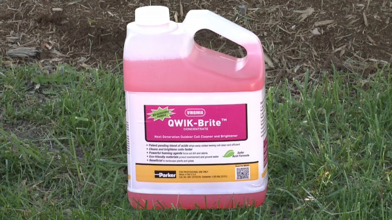 How To Use Parker Virginia Outdoor Condenser Coil Cleaner - YouTube