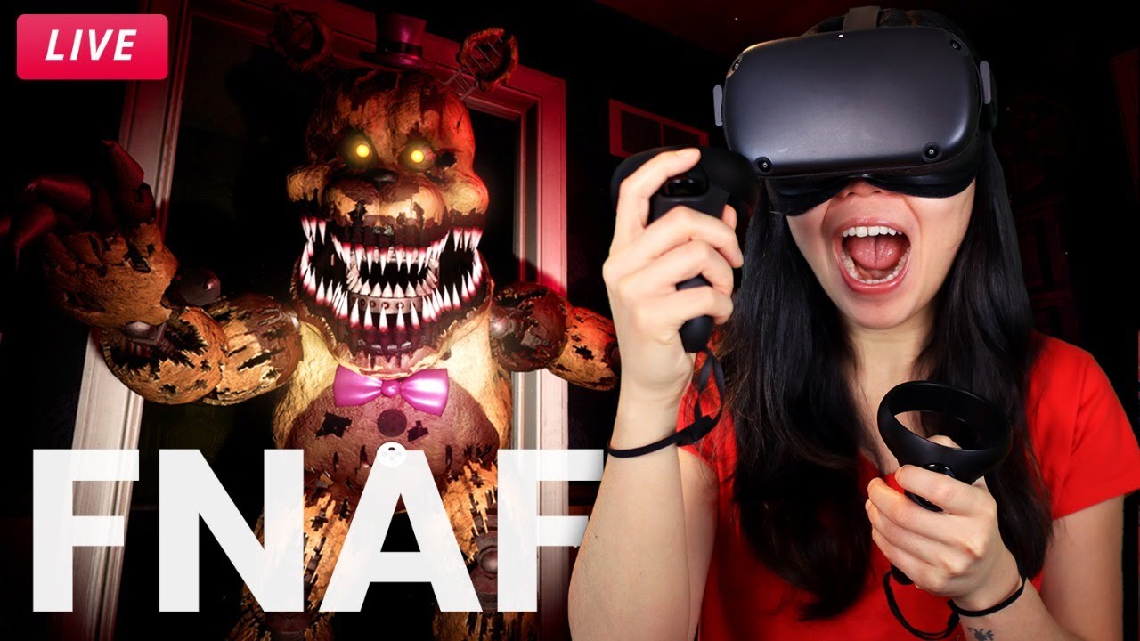SCARED OUR PANTS OFF... Five Nights at Freddy's (FNAF VR) on Oculus ...