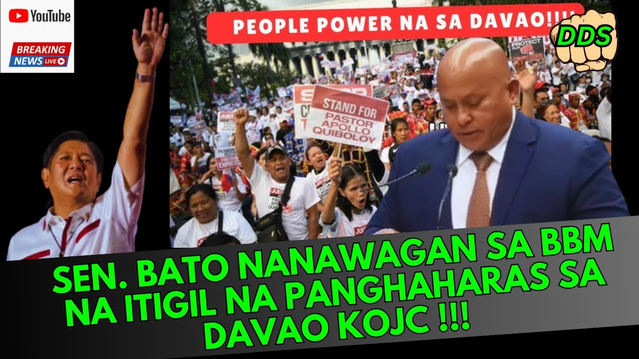 SEN. BATO NKIUSAP NA KAY BBM #bbm #dds #viralissue #davaocity #kojc # ...