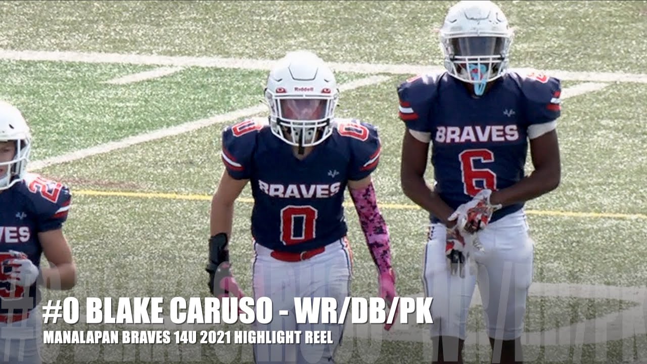 #0 Blake Caruso - WR/DB/PK - 2021 Manalapan Braves 14U Football ...