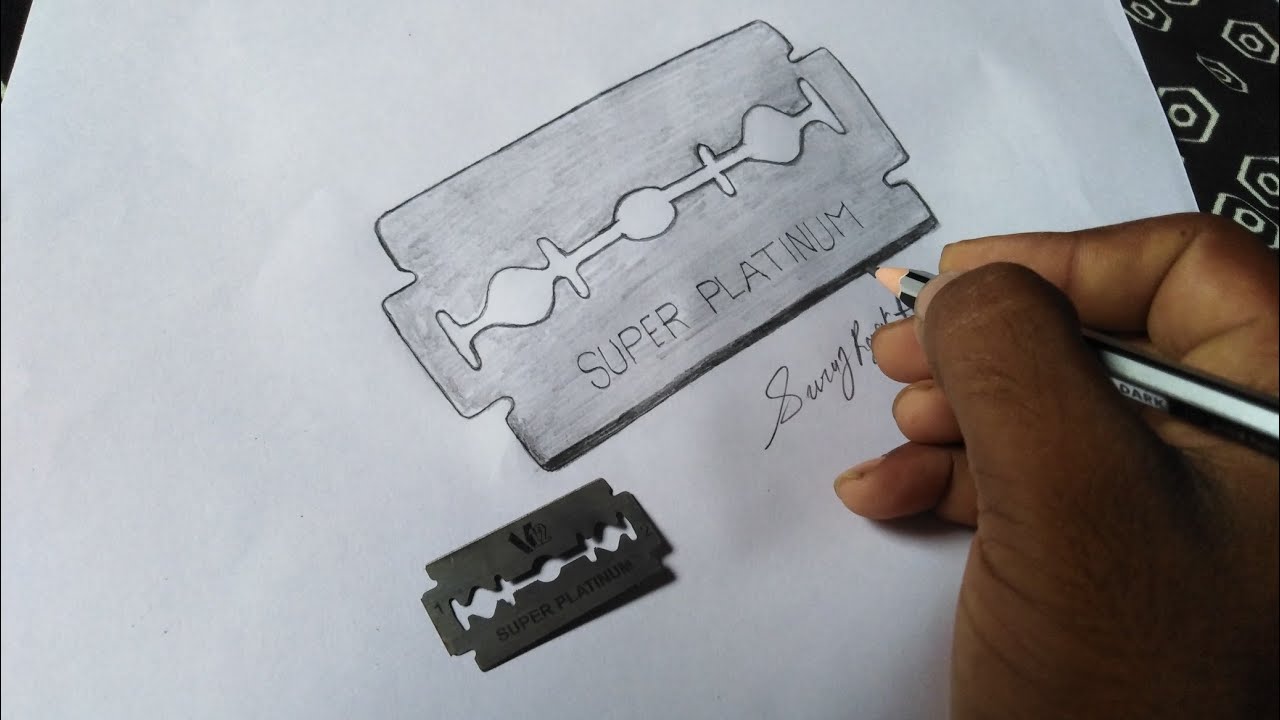 bled pencil art || very easy and amaging video - YouTube