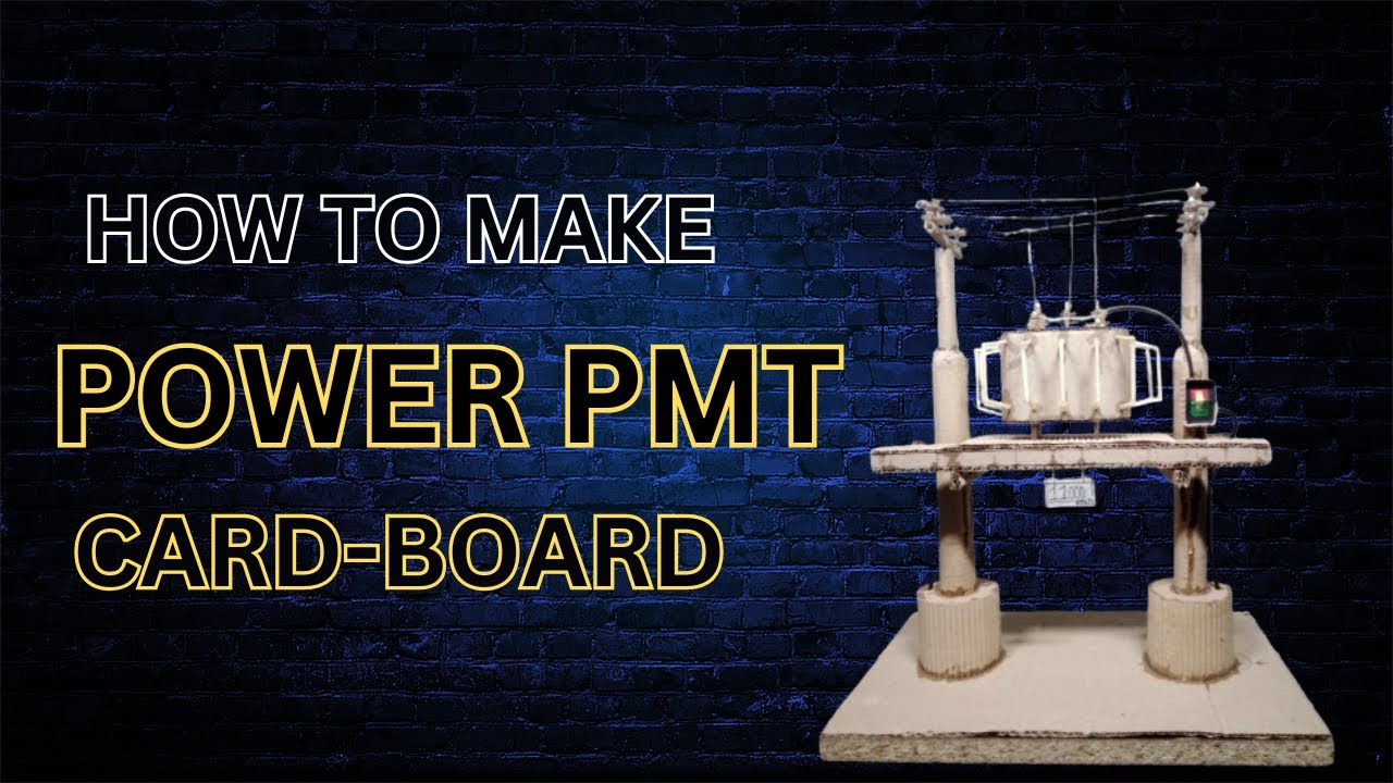 how to make power pmt cardboard | making pmt with cardboard - YouTube