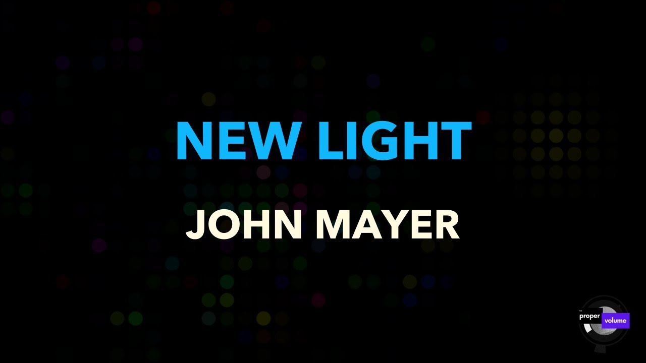John Mayer - New Light | Karaoke Version - YouTube