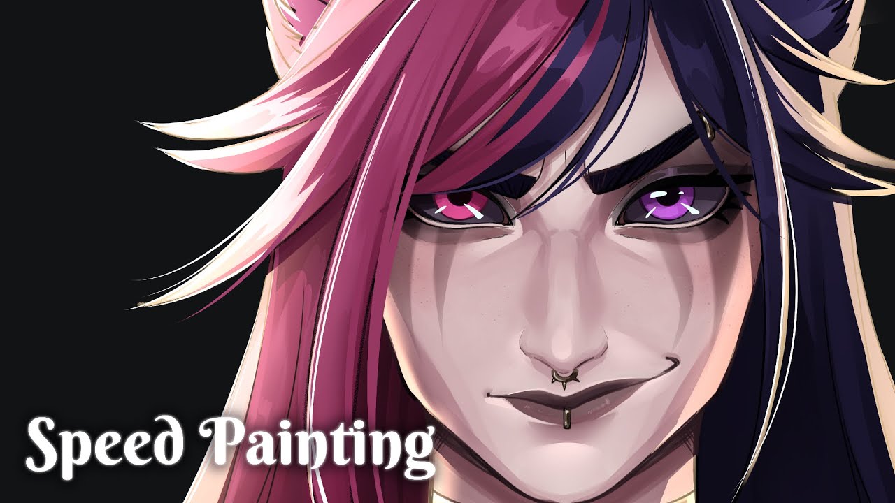 Painting Process Timelapse 】Estudando o estilo de Arcane Icon - YouTube