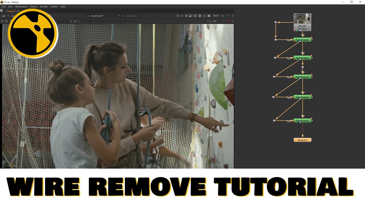 NUKE TUTORIAL :- Wire Remove - YouTube