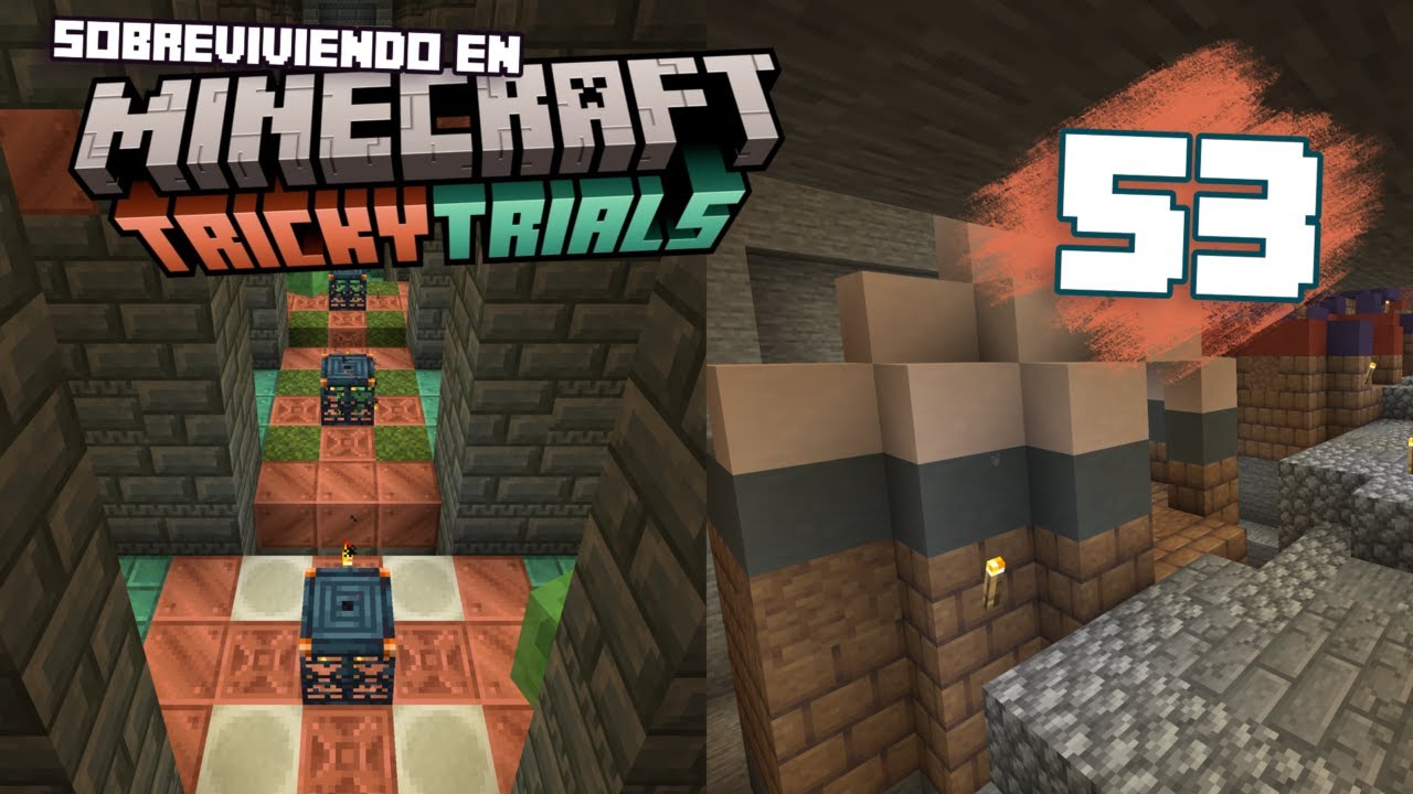 𝗦𝗮𝗾𝘂𝗲𝗼 𝗻𝗶𝗻𝗷𝗮 𝗱𝗲 𝘂𝗻𝗮 𝗧𝗿𝗶𝗮𝗹 𝗖𝗵𝗮𝗺𝗯𝗲𝗿, 𝗲𝘅𝗰𝗮𝘃𝗮𝗰𝗶𝗼́𝗻 𝗱𝗲 𝗧𝗿𝗮𝗶𝗹 𝗥𝘂𝗶𝗻𝘀 | Sobreviviendo en Minecraft #53 ...