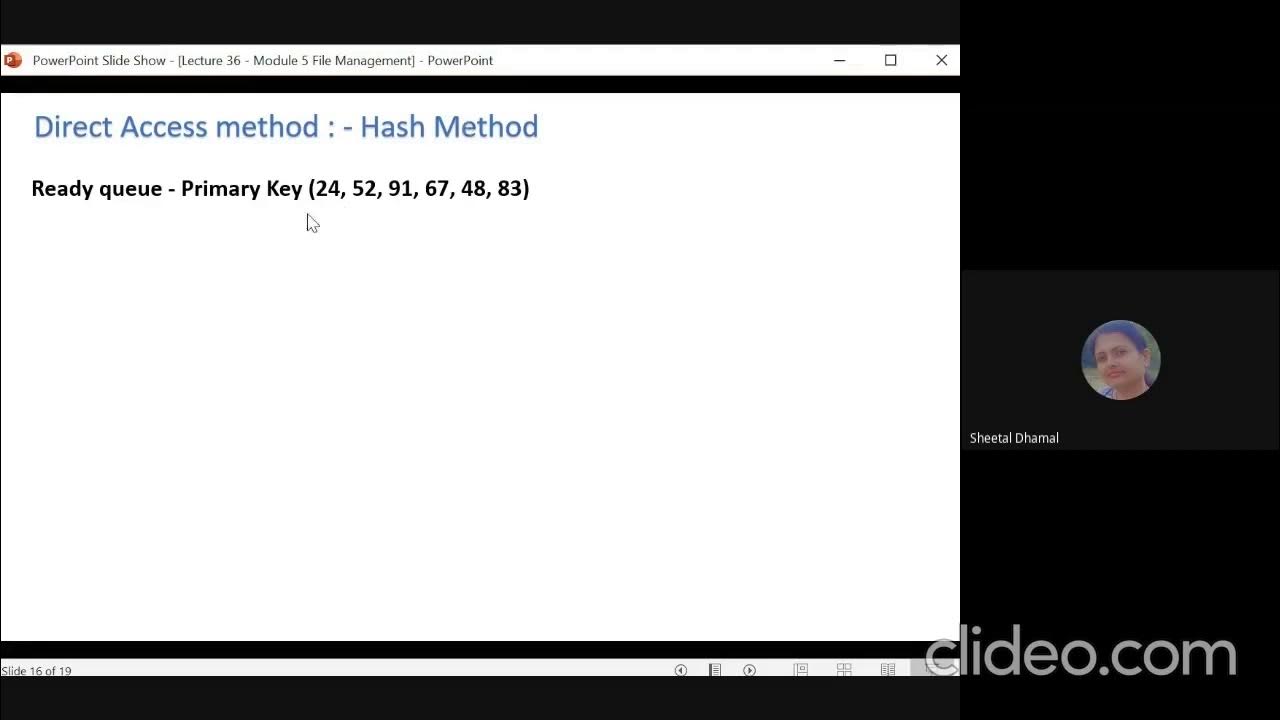 File Organization Method Direct Access File Organization - YouTube