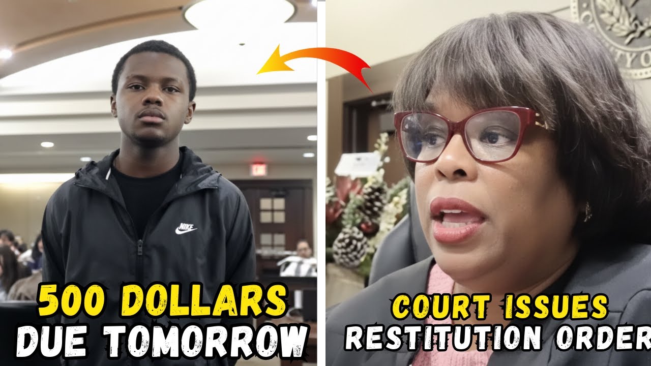 Court Orders $500 Restitution Tomorrow - YouTube