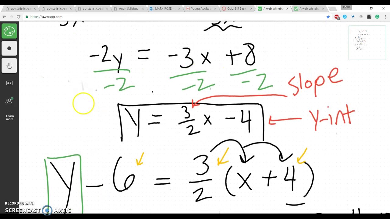 Converting between linear forms - YouTube