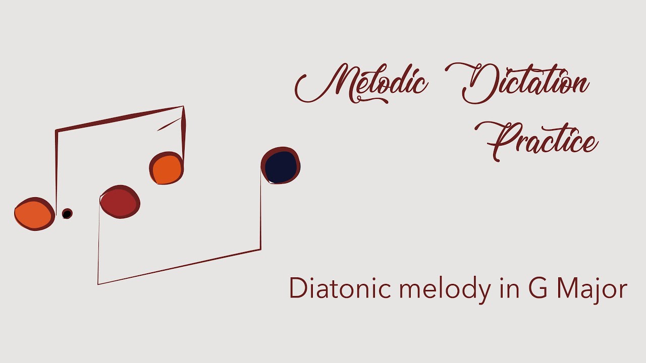 Melodic Dictation Practice Exercise in G Major - YouTube