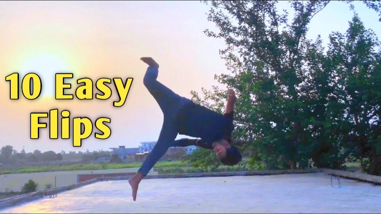 Top 10 easiest flips🔥| anyone can do it | #ah09 - YouTube