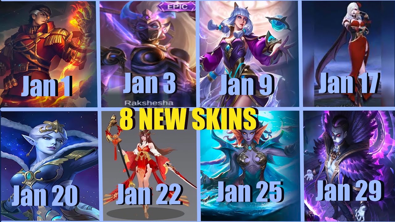8 MOBILE LEGENDS NEW SKIN IN JANUARY 2020 | RELEASE DATES - Mobile ...