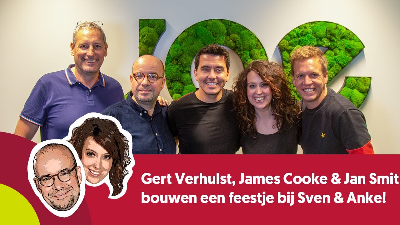 Gert Verhulst, James Cooke & Jan Smit bouwen een feestje bij Sven ...