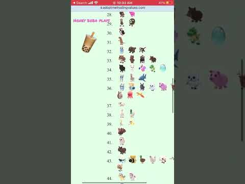 Adopt me trading values! 💫 - YouTube