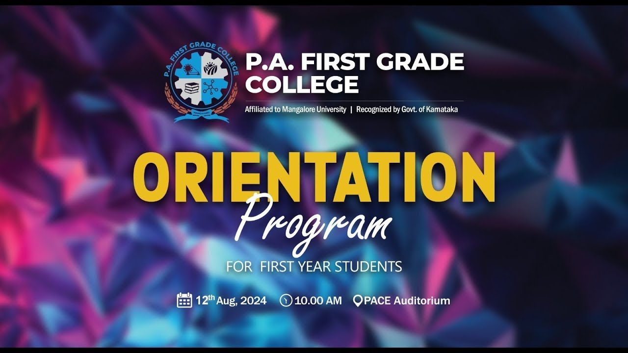 || Addressing Parents & Students Orientation Program || Dr. Surfraz J ...