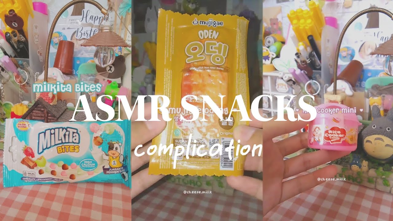 ASMR SNACKS COMPILATION 🍩🍫🥧 - YouTube