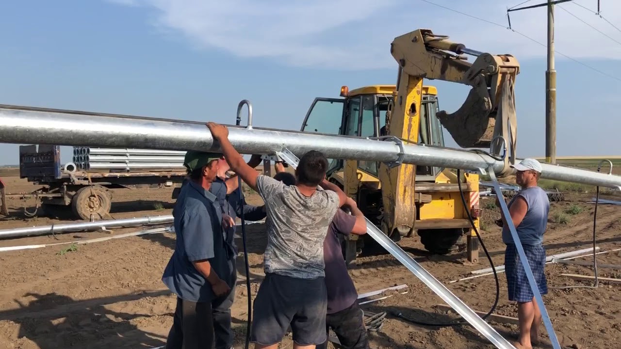 AFKO center pivot installation - YouTube