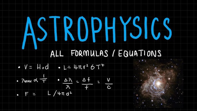 Astronomy Math Equations