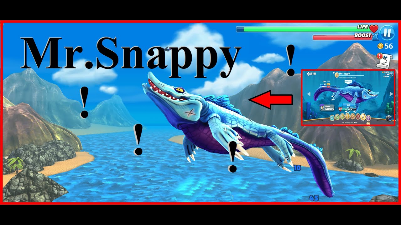Hungry Shark World | My new shark - Mr.Snappy | Full gameplay - YouTube