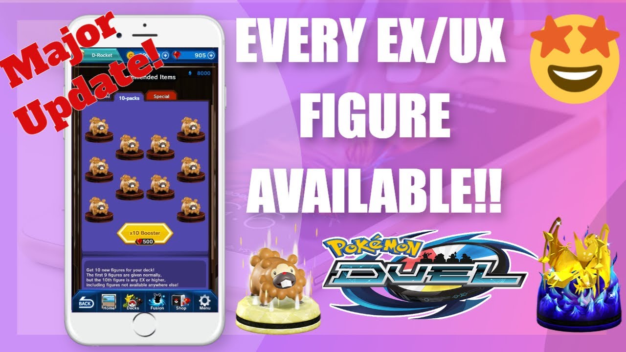 ALL EX/UX POKEMON DUEL FIGURES RELEASED!! UX BIDOOF AND MORE - YouTube