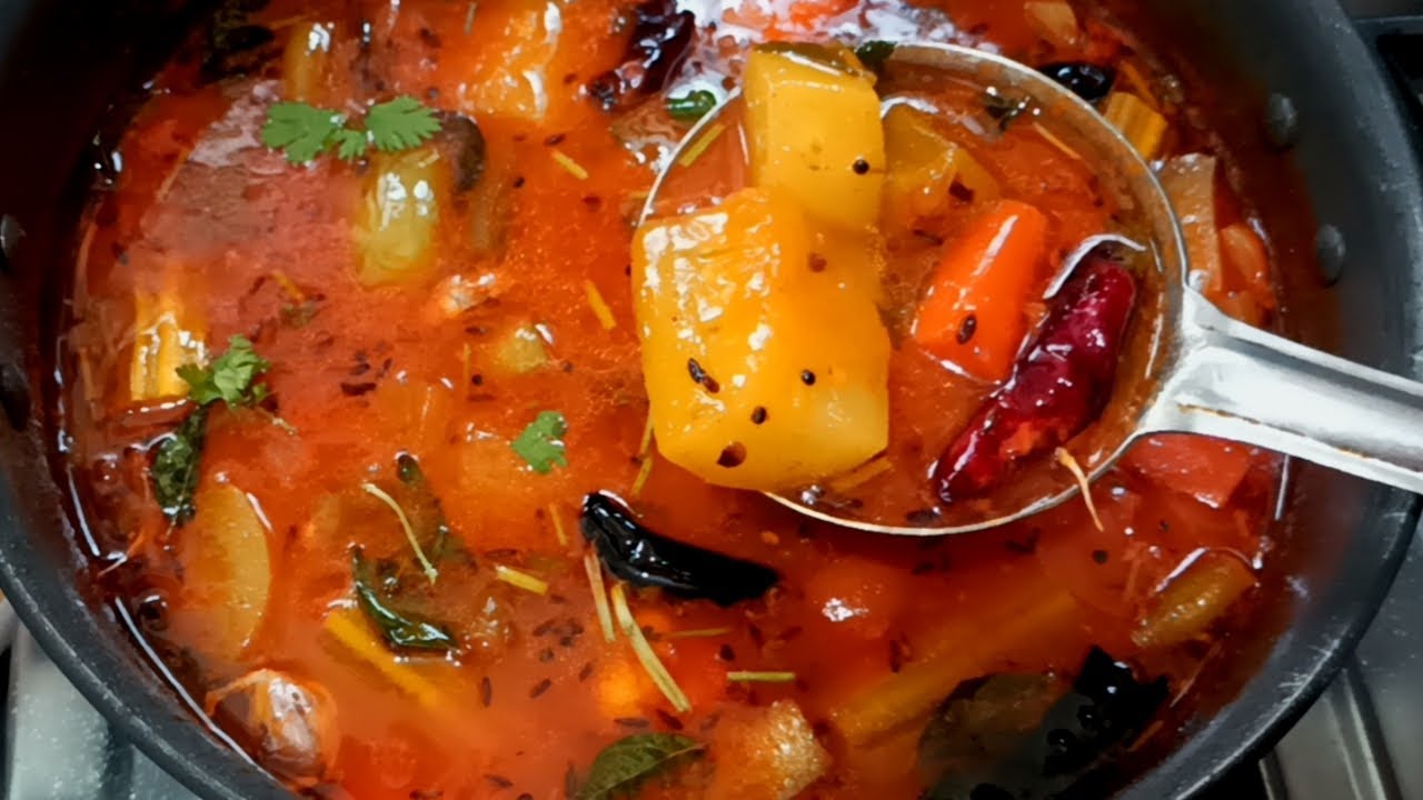 పాతకాలం పద్ధతిలో మొక్కల పులుసు😋Mix veg curry. Andhra style mukkala ...