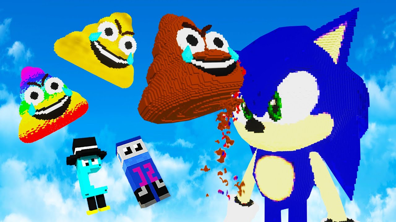 We Throw Giant Voxel Poop at Sonic and Break Everything in Teardown ...