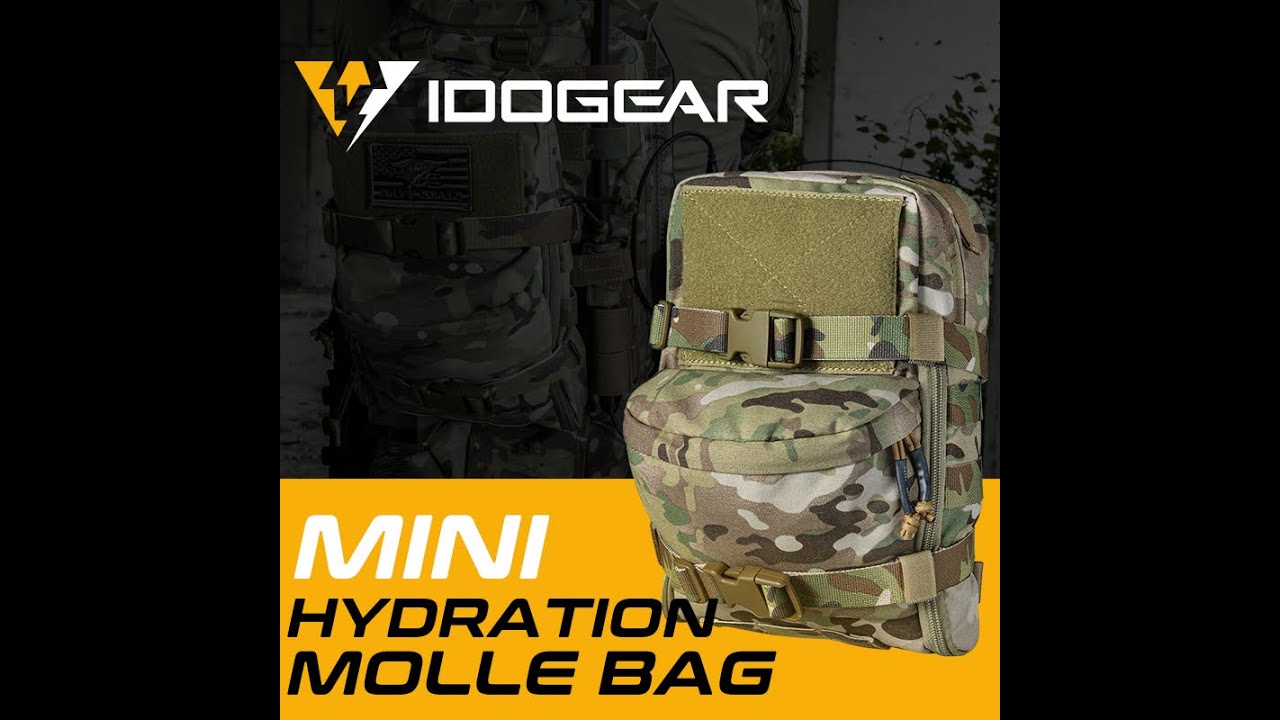 IDOGEAR Tactical Hydration Pack Hydration Backpack Assault Molle Pouch ...