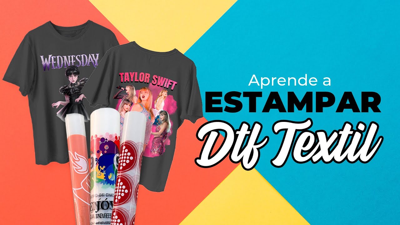 ¡Aprende a estampar DTF TEXTIL! - YouTube