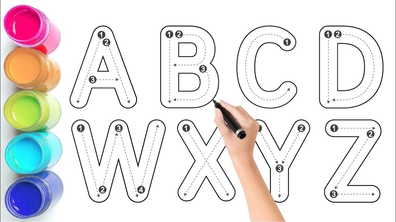 ABC for Kids | Alphabet writing for kids | A to Z | Write the alphabet ...