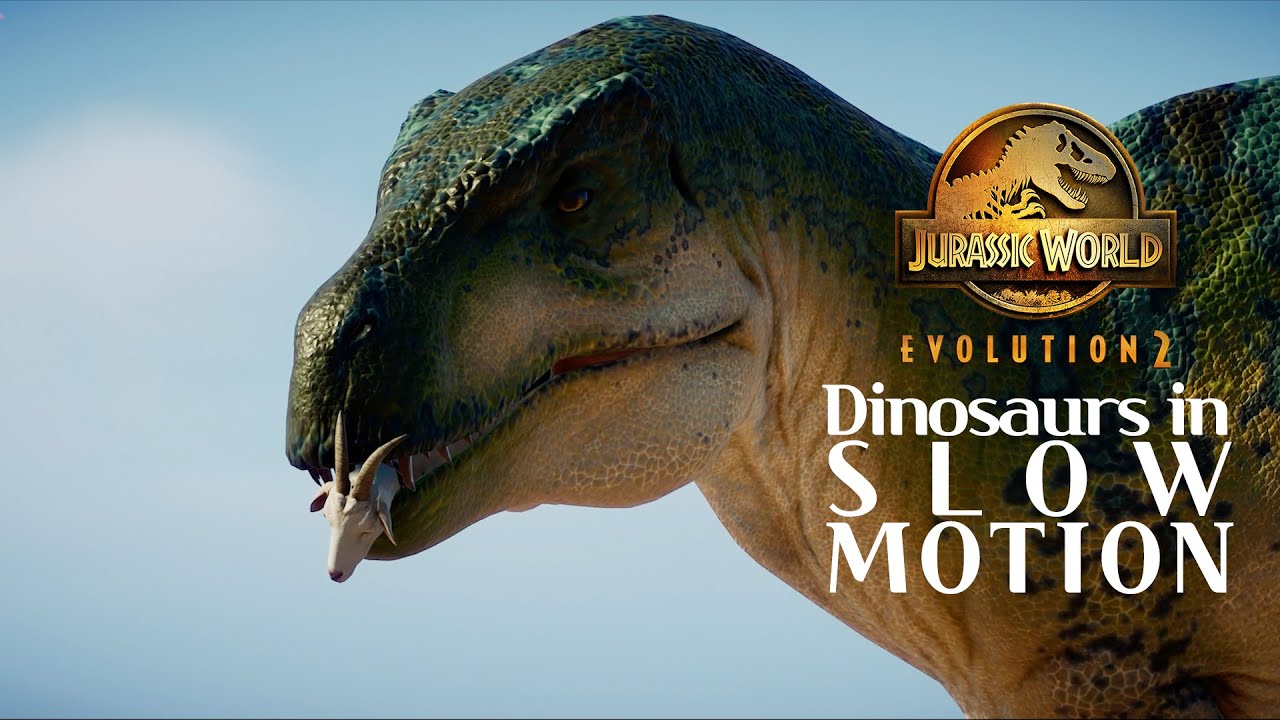 A dynamic dinosaur when hunting a goat, Acrocanthosaurus | SLOW MOTION ...