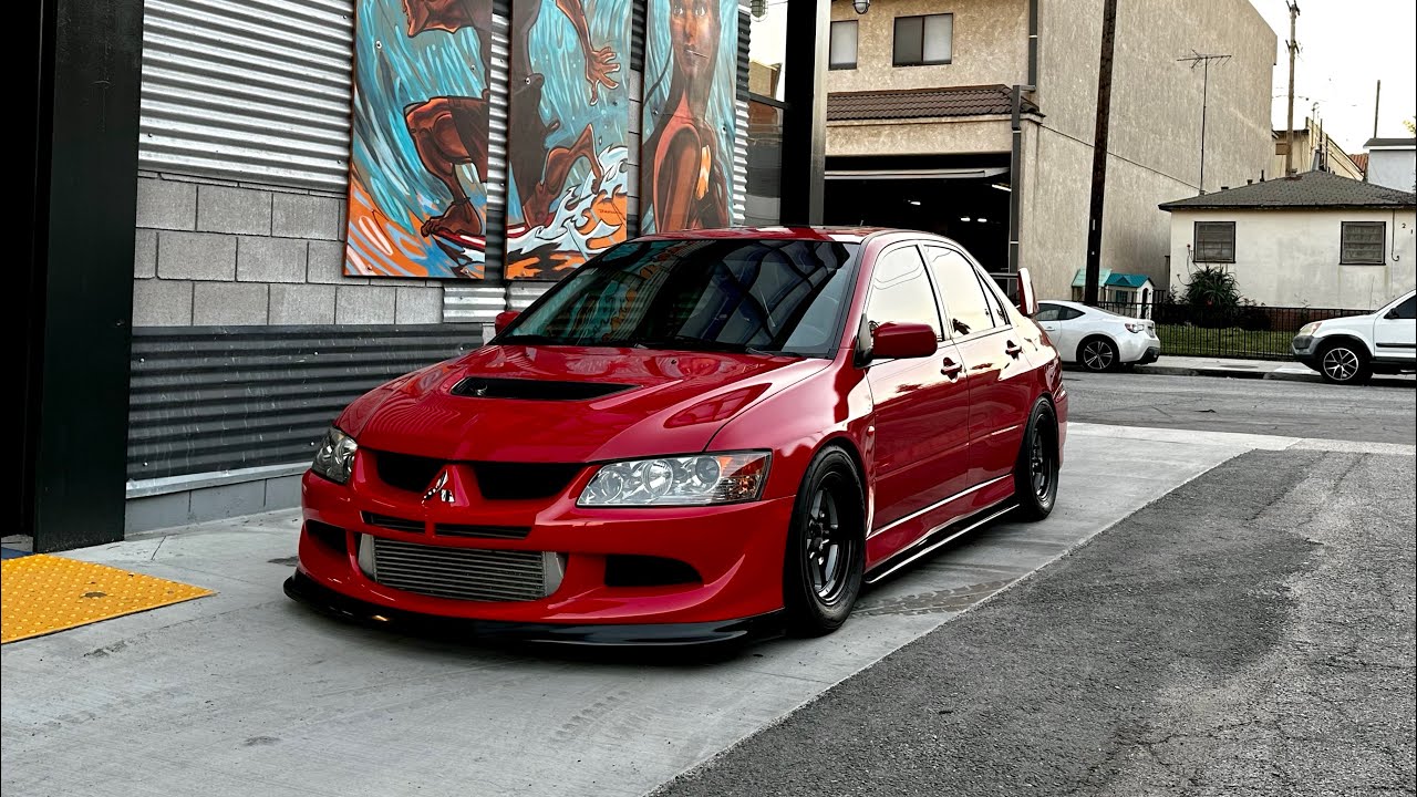 Jae’s Fully Built Evo 8 prepping for photo shoot - YouTube