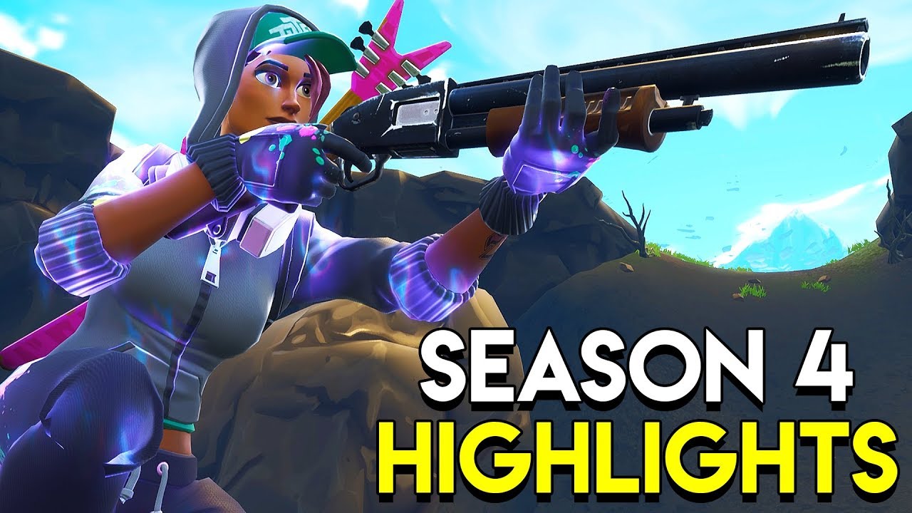 SEASON 4 HIGHLIGHTS - Fortnite: Battle Royale - YouTube
