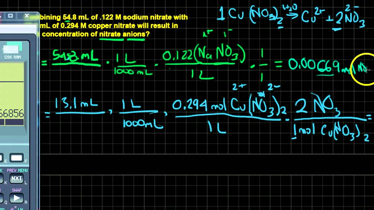 How To Find The Final Concentration Of A Solution