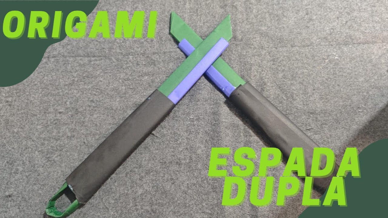Origami espada dupla como fazer? - YouTube