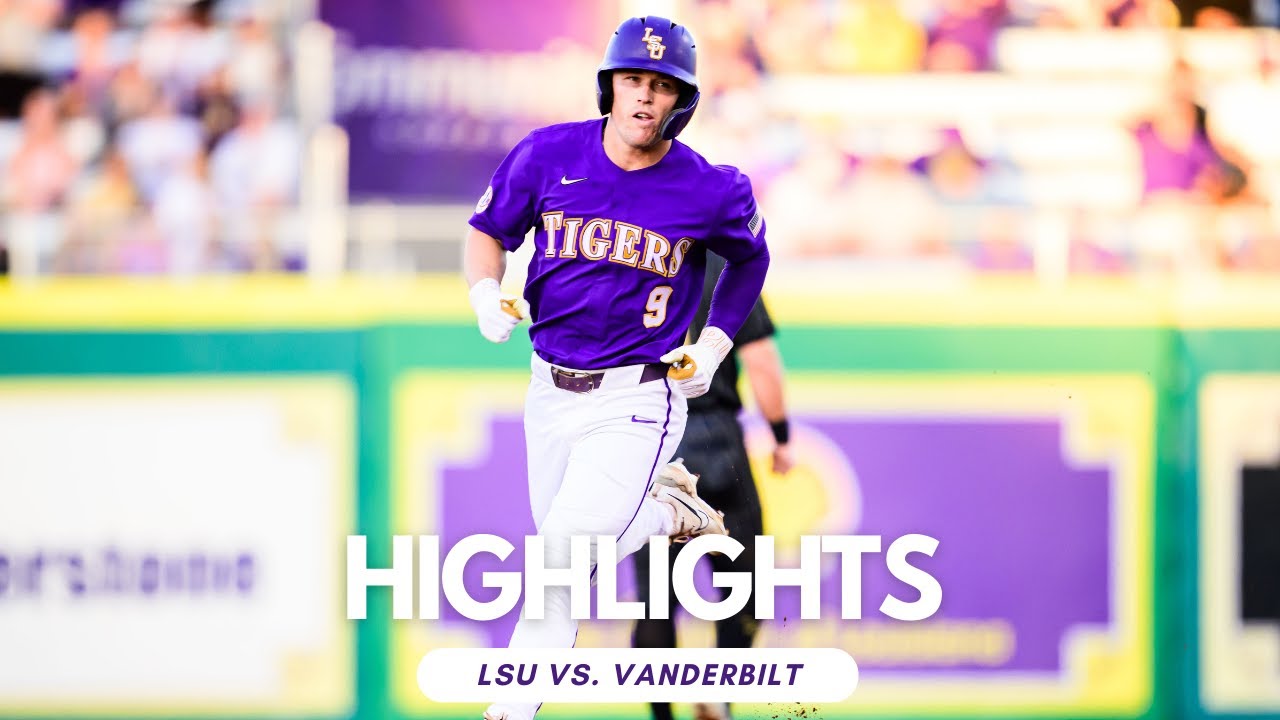 LSU Baseball Highlights from Thursday Night Win Over Vanderbilt, 10-6 ...